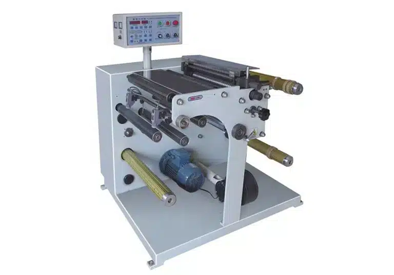 High quality compact paper roll slitting and rewinding machine